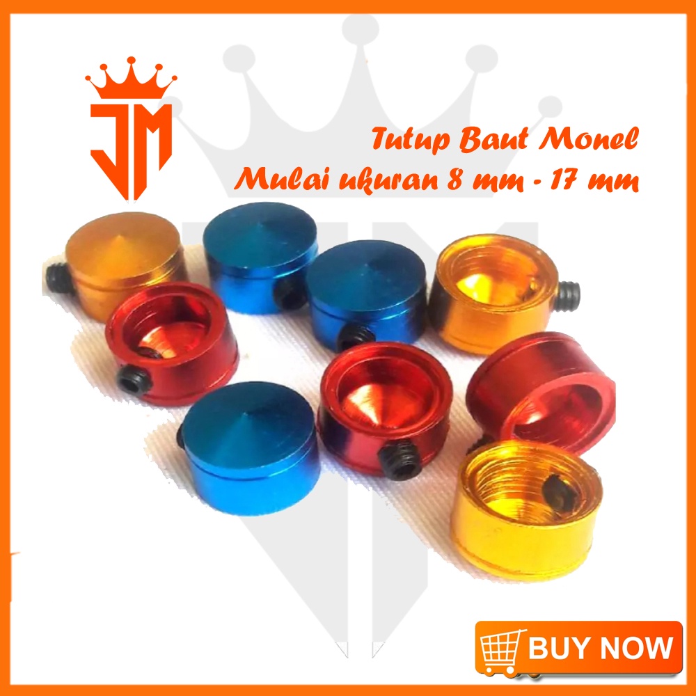 Jual Monel Tutup Baut Cover Baut Motor Ukuran 8 mm - 17 mm CNC | Shopee ...