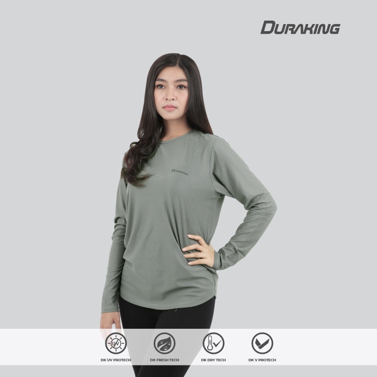 Jual Duraking Running Jersey Long Sleeve (Woman) Basic Color Tee ...