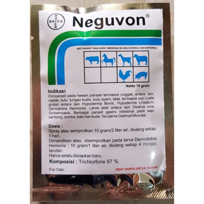 Jual Neguvon 10gr asli obat lalat sapi new NGV asli original | Shopee ...