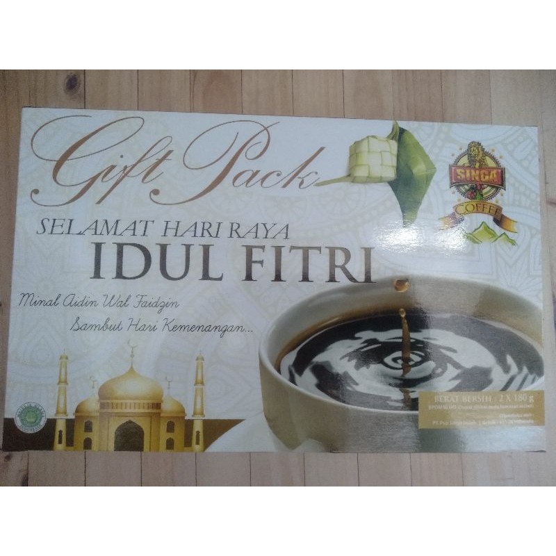 Jual kopi singa coffe singa gift pack selamat hari raya idul fitri ...