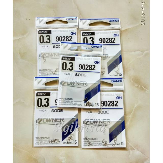 Jual Mata Kail Owner 90282 Size 0.3 - Pancing OWNER SODE | Shopee Indonesia