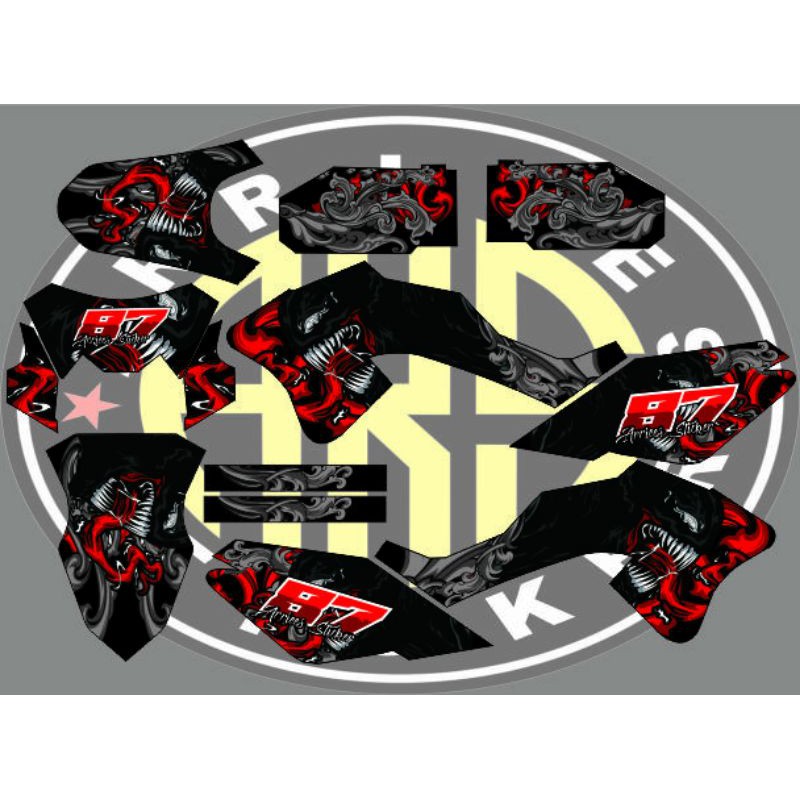 Jual Decal Sticker D tracker - Variasi motor D-Tracker full body motif ...