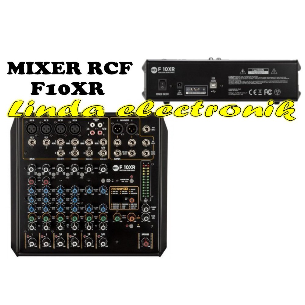 Jual RCF F10XR 10 Channel Mixing Console With Multi-FX & Recording ...