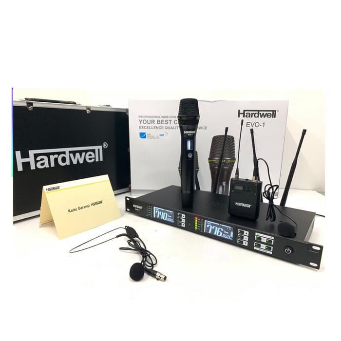 Jual Mic Wireless HARDWELL EVO1 / EVO 1 / EVO-1 ORIGINAL Pegang Jepit ...