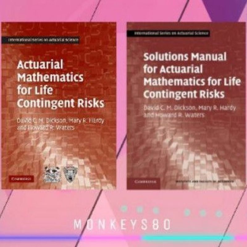 Jual PAKET "ACTUARIAL MATHEMATICS FOR LIFE CONTINGENT RISKS DAN ...