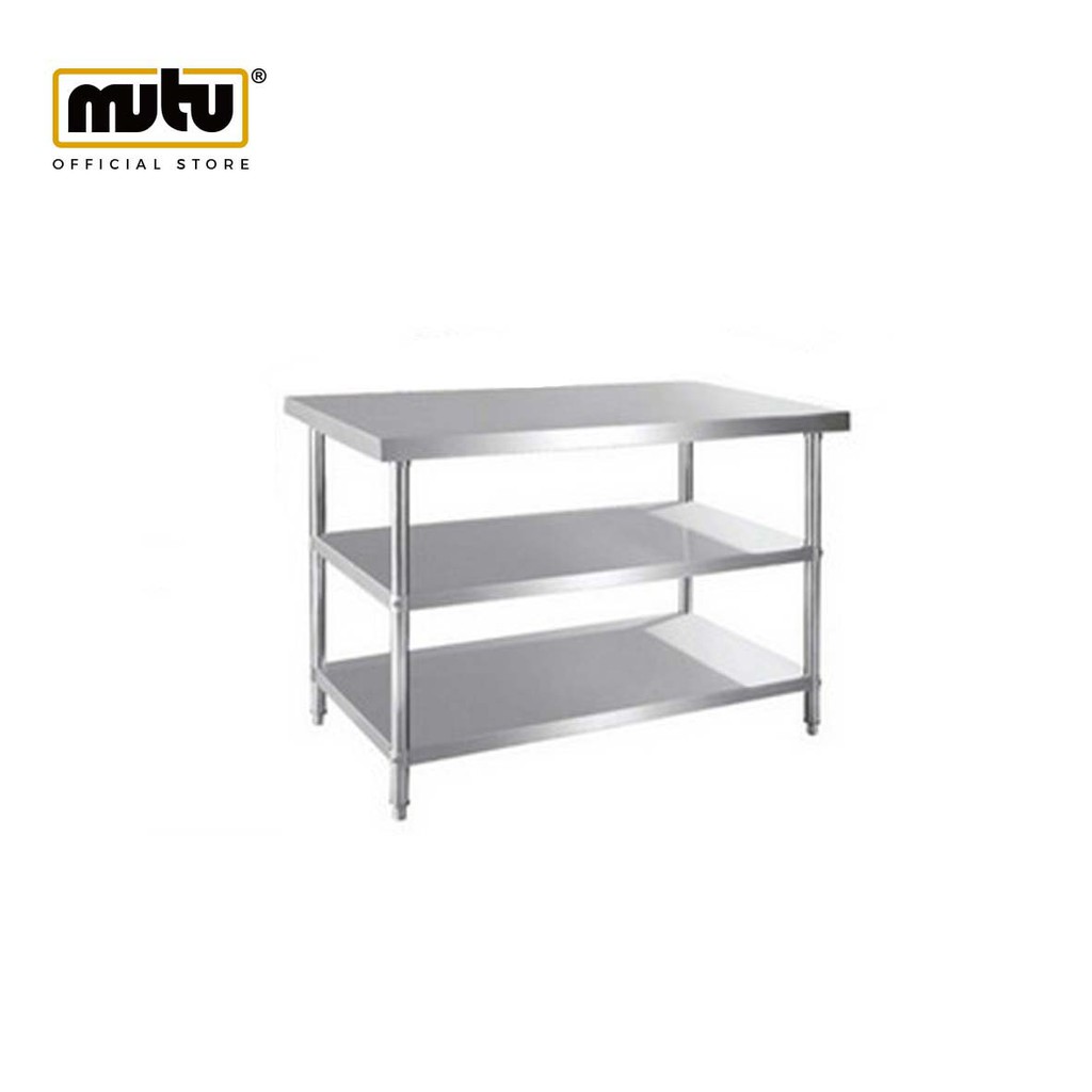 Jual Meja Dapur | Worktable | Meja stainless 3 tingkat RWT-15C-2 ...