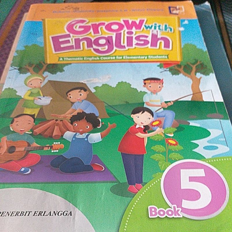 Jual Buku grow with english 5 sd revisi | Shopee Indonesia
