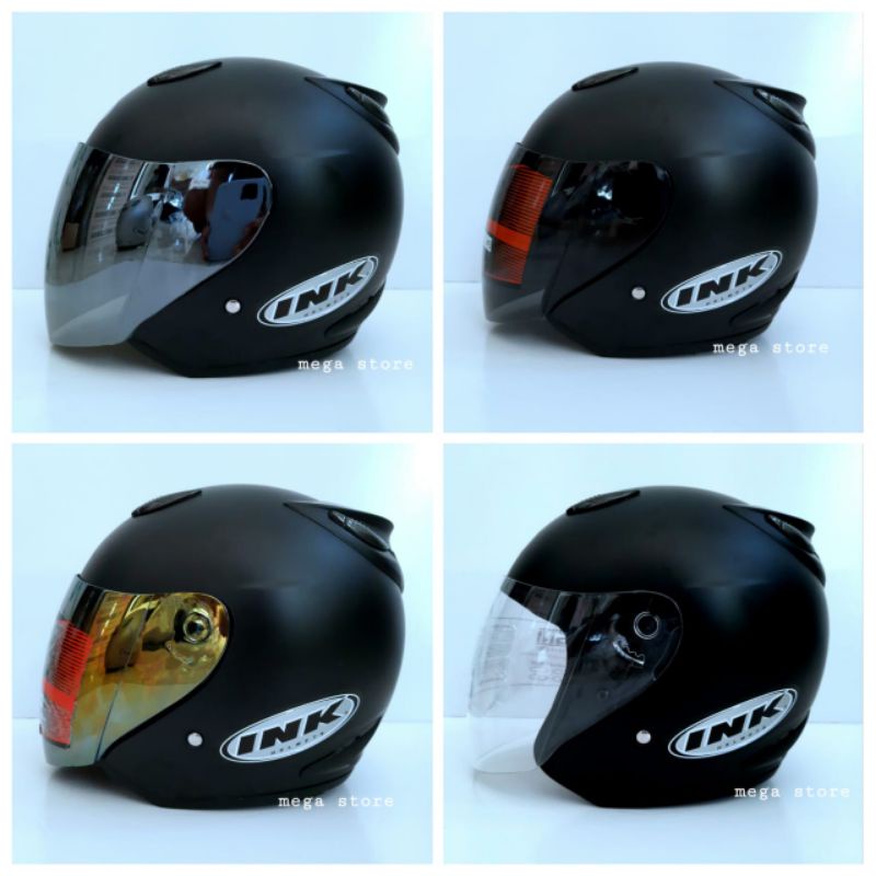 Jual helm ink centro hitam doff gradeori | Shopee Indonesia