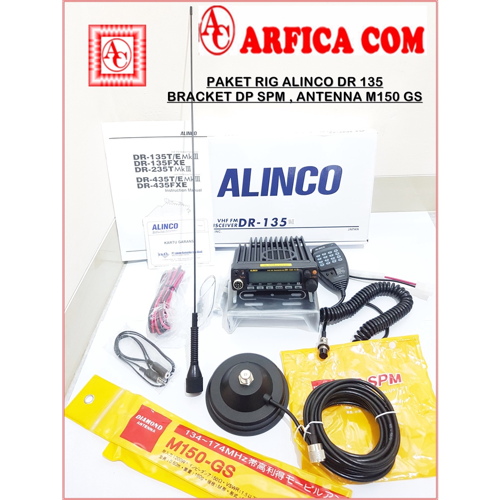 Jual RADIO RIG ALINCO DR135 DR 135 PAKET SET ANTENA M150 DP SPM MURAH | Shopee Indonesia