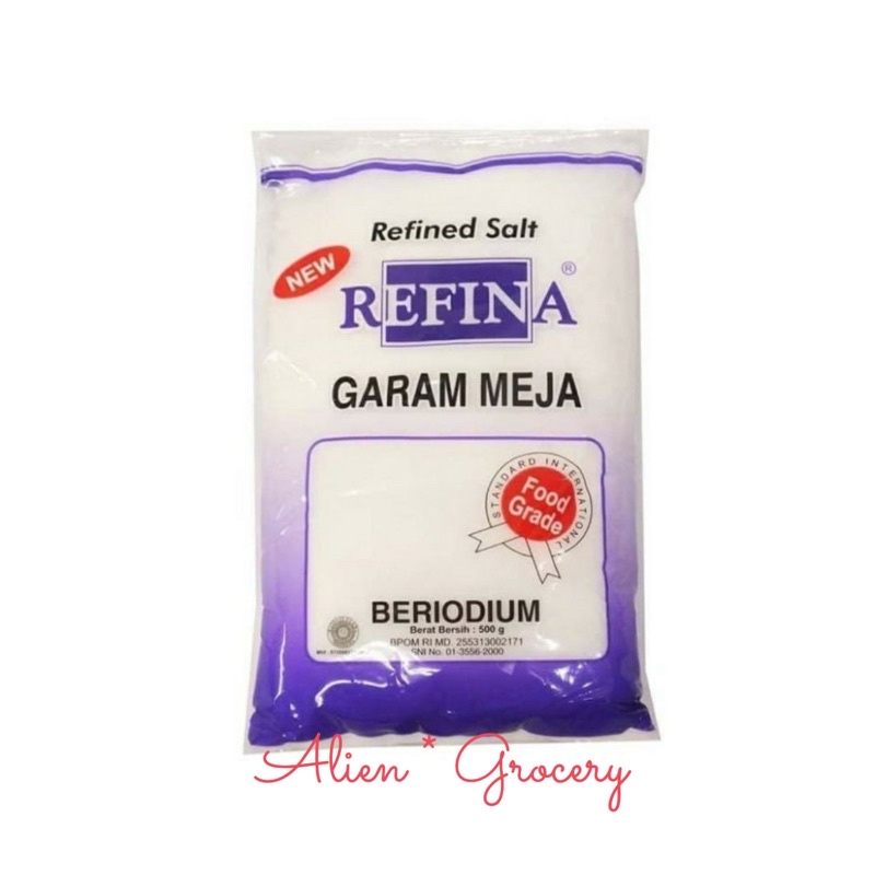 Jual Refina Garam Meja 500gr | Shopee Indonesia