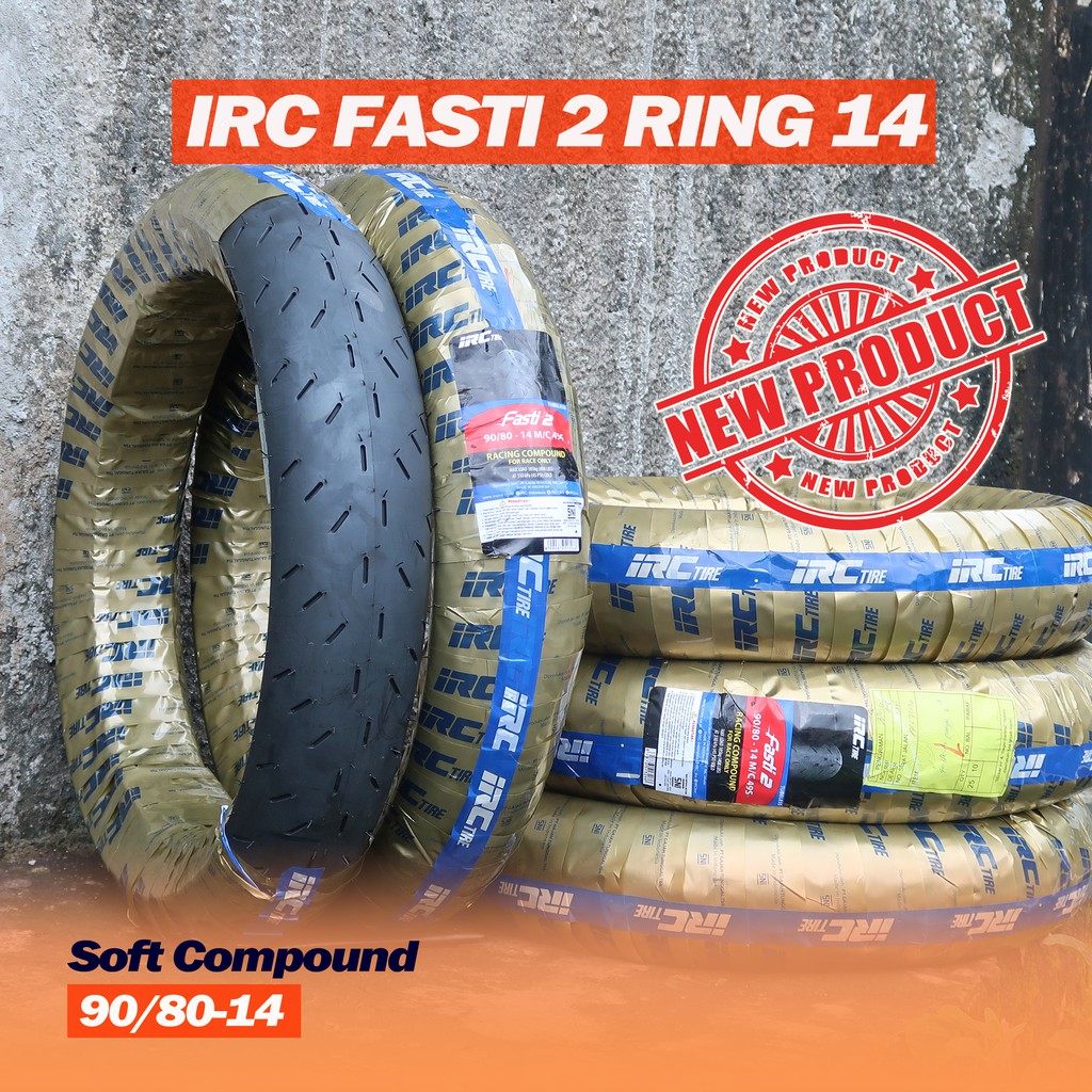 Jual IRC FASTI 2 90/80-14 Ban Soft Compound Vario Beat Mio Scoopy Xeon ...
