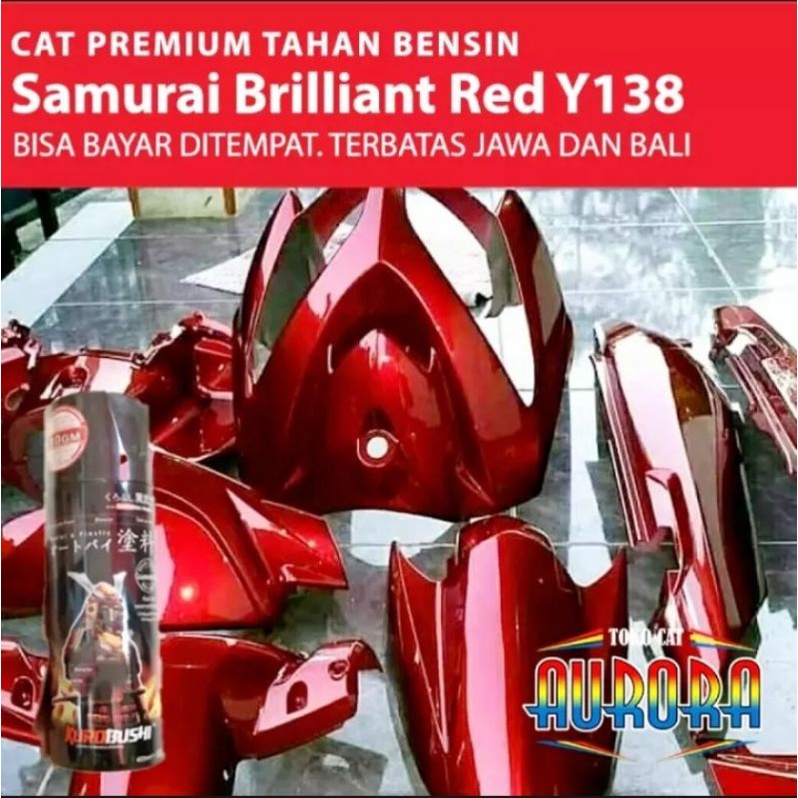 Jual Pilox Samurai Brilliant Red Y138 Merah Candy cendytone Yamaha Transparant cendi candi ...