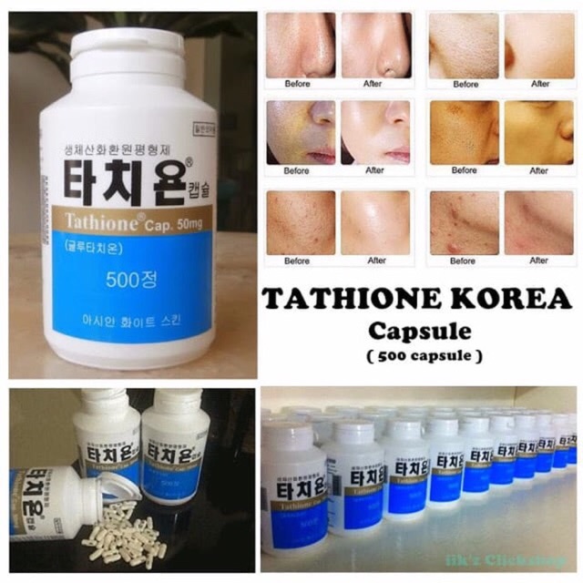 Jual READY STOCK TATHIONE KOREA isi 500 KAPSUL TAT ORIGINAL ASLI ...