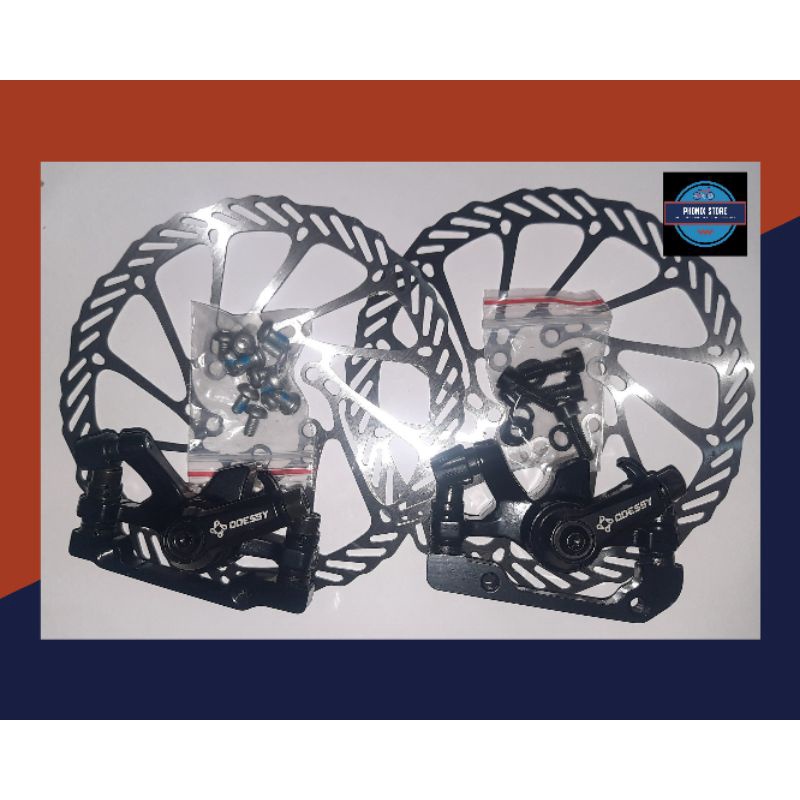 Jual Paket Kaliper Cakram Mekanik Rotor 160mm Odessy Disc Brake Rem ...