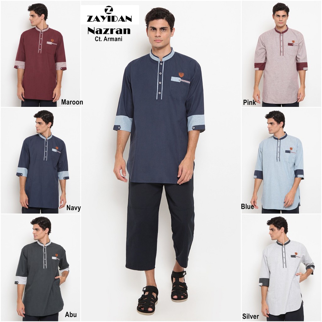 Jual Baju Koko Pria Muslim - By Zayidan| Baju Koko Gamis Pria Nazran ...