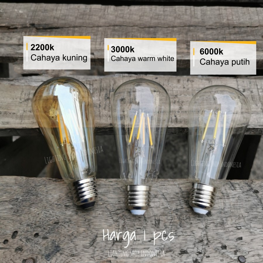 Jual Lampu led Filament Edison Light Bulbs Type 190AK | Shopee Indonesia