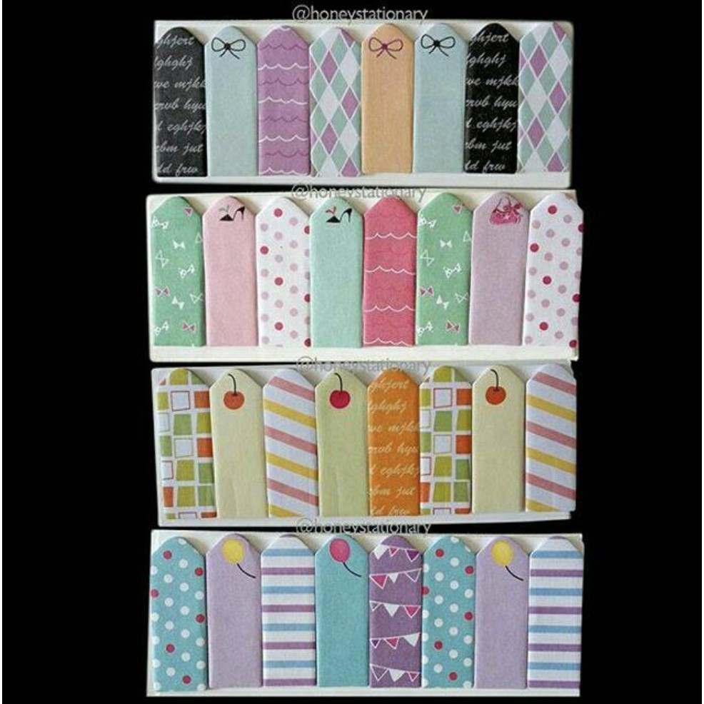 Jual Sticky Note Post It Bookmark Cute Aesthetics | Shopee Indonesia