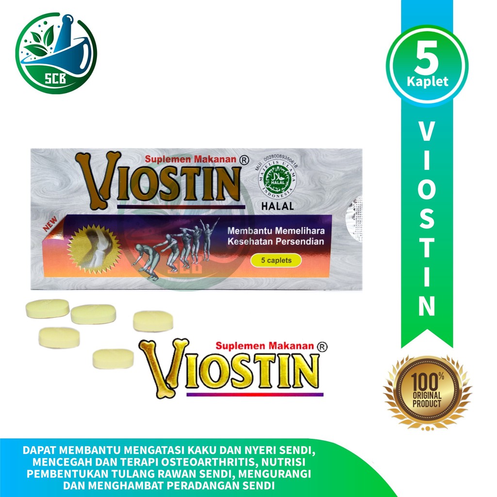 Jual Suplemen Sendi Viostin DS 1 Strip Isi 5 Kaplet | Shopee Indonesia