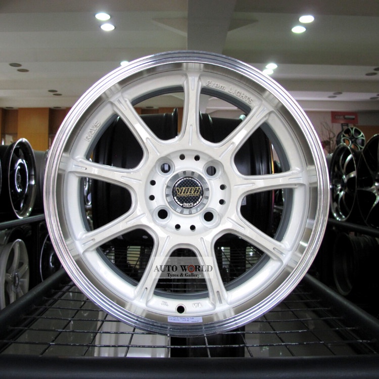 Jual Velg Rep Rays Gramlights Ring 15 PCD 4x100 - White | Shopee Indonesia