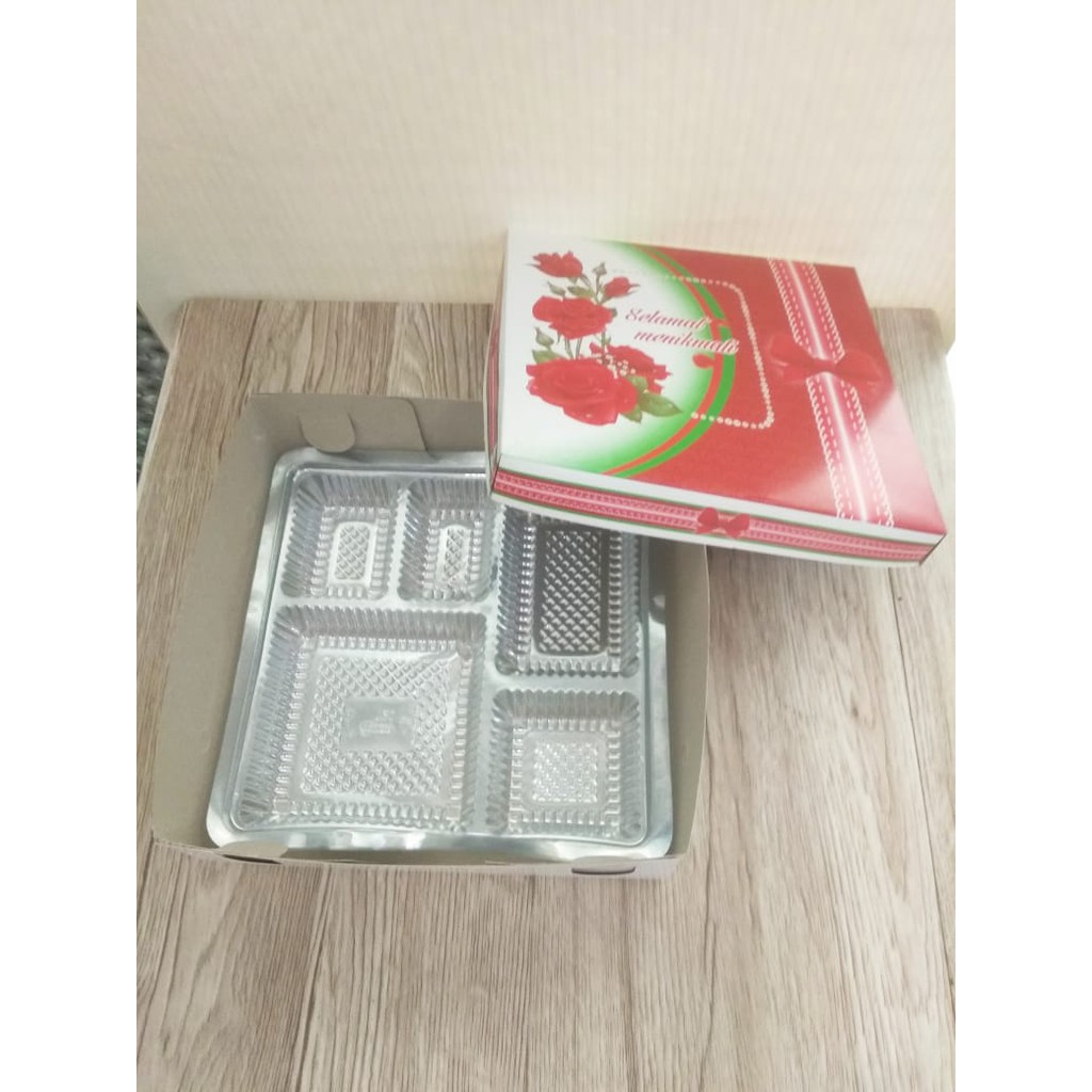 Jual Dus TPS 20x20 Motif Dus Nasi Kotak + Mika isi 50Pcs | Shopee Indonesia
