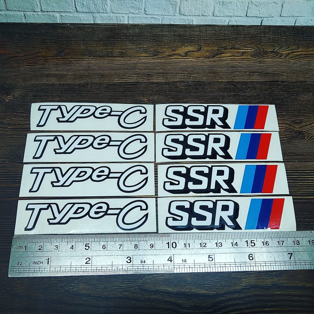 Jual Cutting Sticker SSR TYPE C velg mobil satu set | Shopee Indonesia
