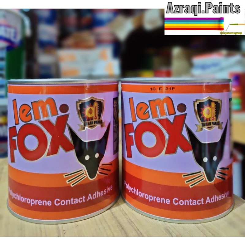 Jual LEM FOX KUNING ( 600 GRAM ) / LEM KARPET SENDAL KULIT KAYU HPL ...