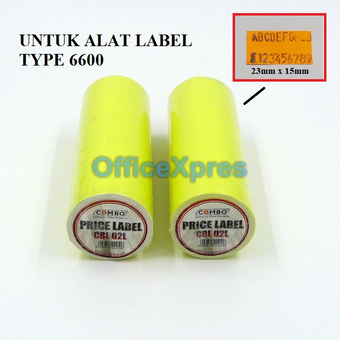 Jual Label Harga 2 Baris / Price Label 2 Line Warna / Isi Label ...