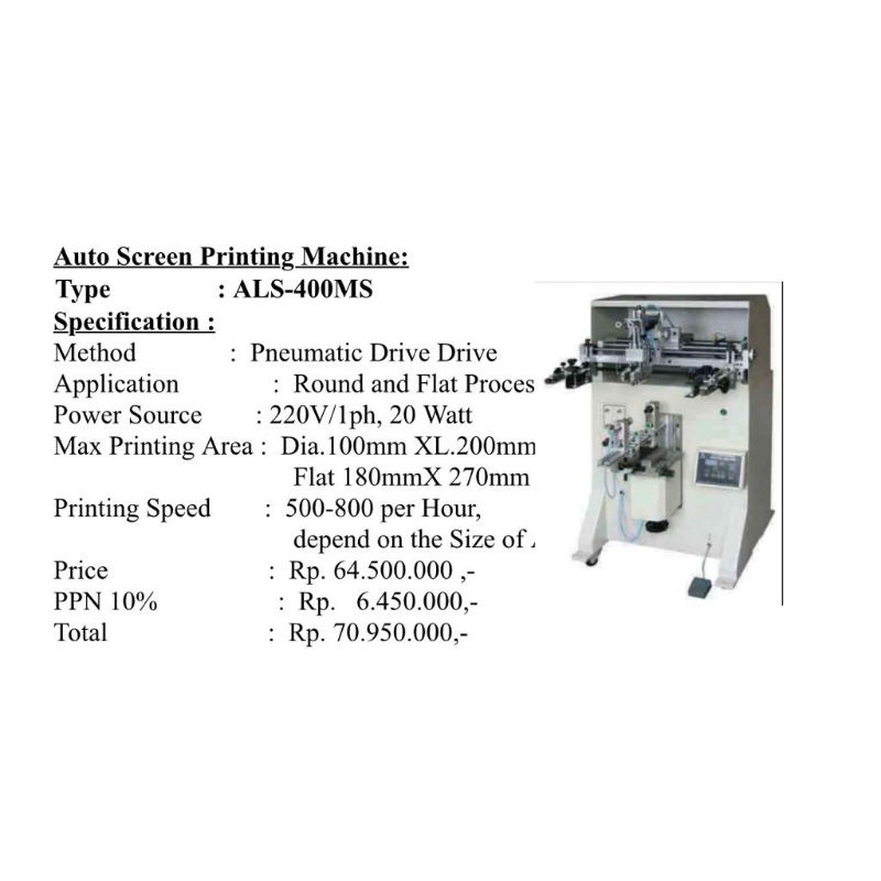 Jual Mesin Screen Printing Kosmetik | Shopee Indonesia