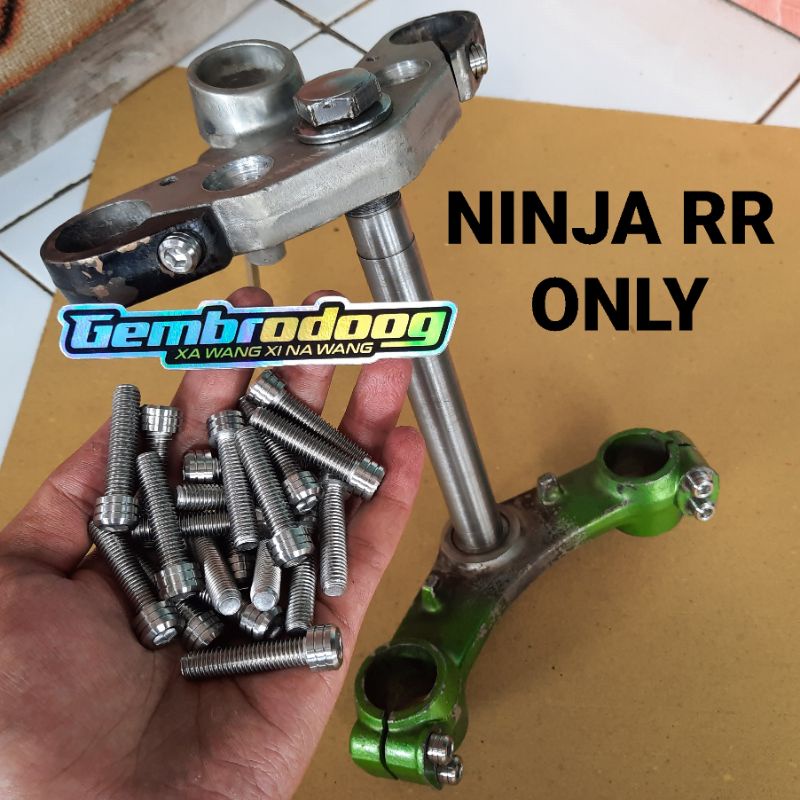 Jual BAUT T SEGITIGA NINJA RR L STAINLESS | Shopee Indonesia