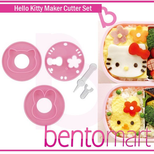 Jual Hello Kitty Maker Cutter Set - Bento Tools Food Cutter Helkit ...
