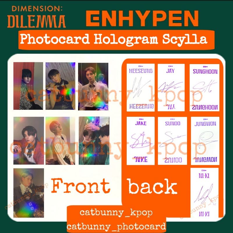 Jual Photocard Hologram Scylla Oddyseus Charybdis Dimension Dilemma Enhypen Unofficial | Shopee ...