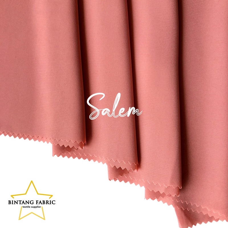 Jual Bahan Kain Wolfis Wolvis Wool Peach 1 meter | Shopee Indonesia