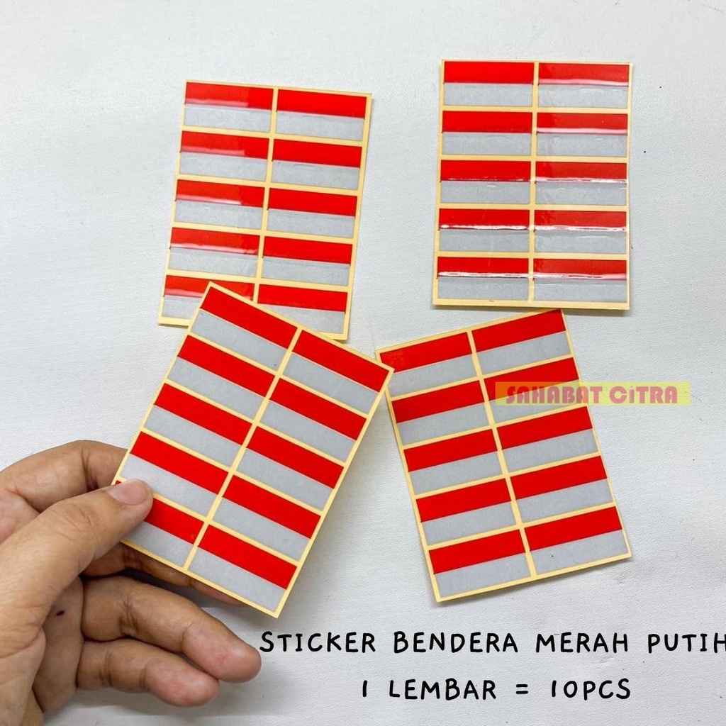 Jual STICKER BENDERA MERAH PUTIH 贴纸 | Shopee Indonesia