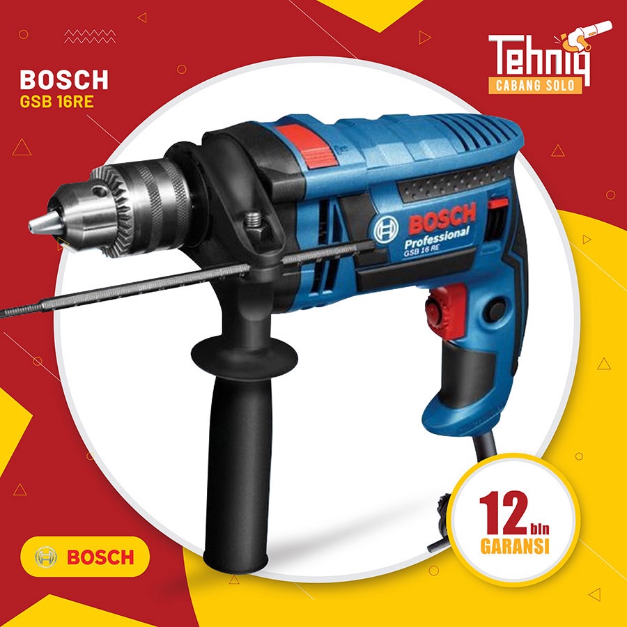 Jual Mesin Bor Listrik Tembok Dinding Beton BOSCH GSB 16 Impact Drill 16mm | Shopee Indonesia