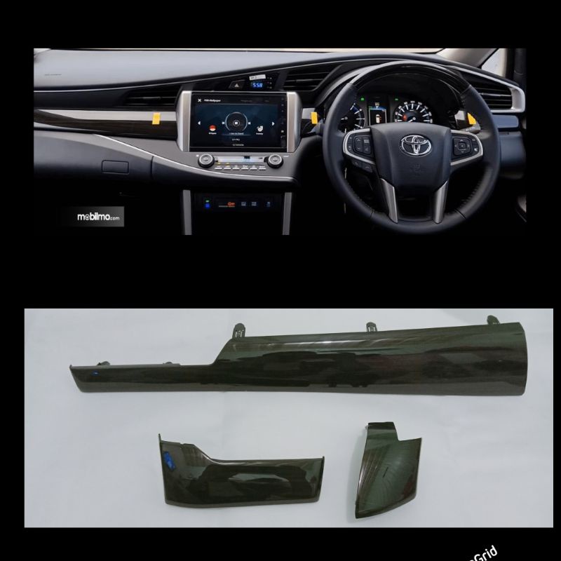 Jual panel Wood dashboard depan Innova reborn venturer facelift black ...