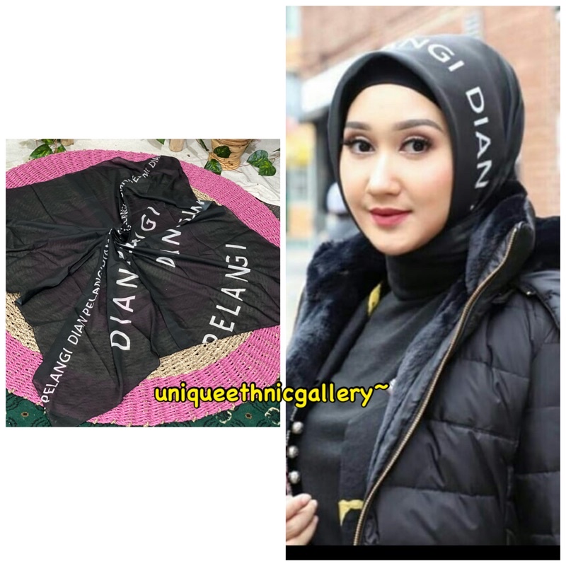 Jual SCARF DIAN PELANGI STUDIO (HITAM) | Shopee Indonesia