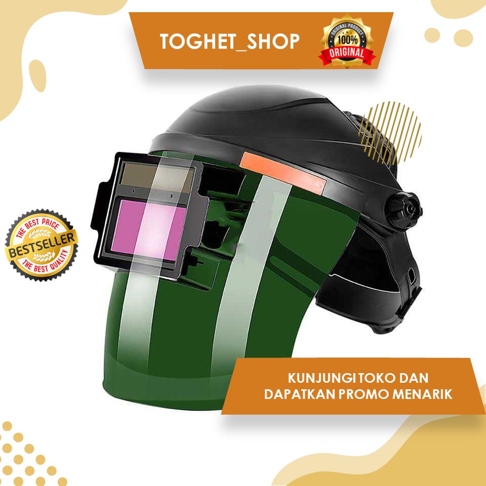 Jual Helm Las Helm Pelindung Wajah Pekerjaan Las Topeng Las Fitur Gelap ...