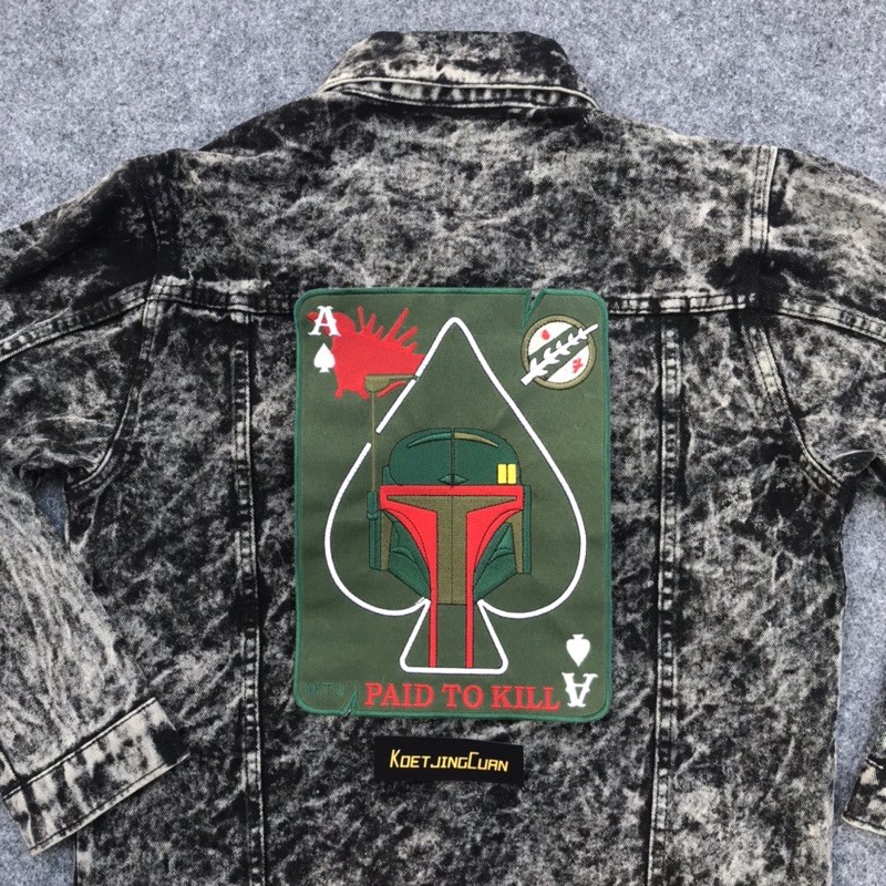 Jual Big Patch Back Patch emblem bordir jahit Star Wars Mandalorian ...