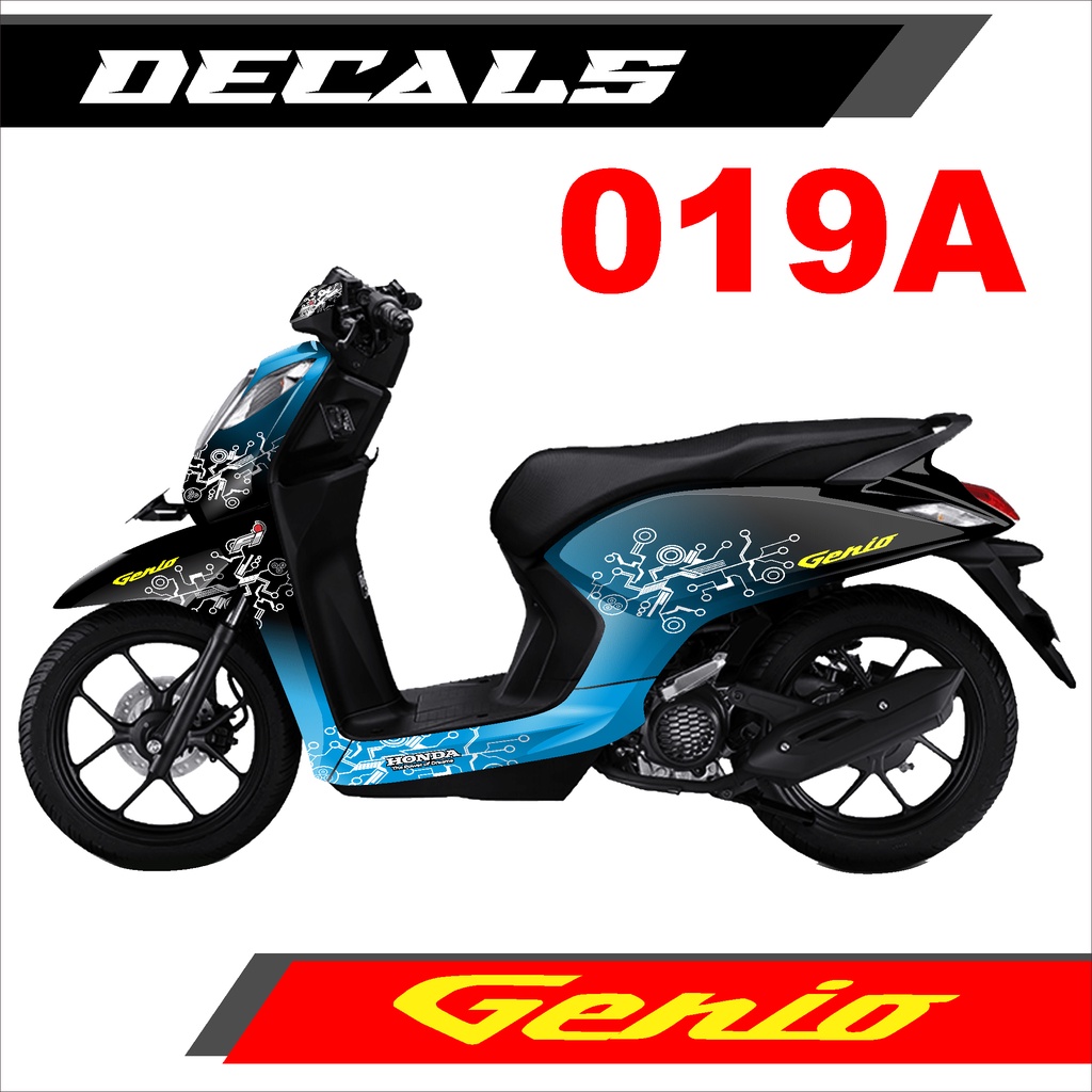 Jual Decal Sticker- Dekal Stiker Fullbody HONDA Genio Design TECHNO ...