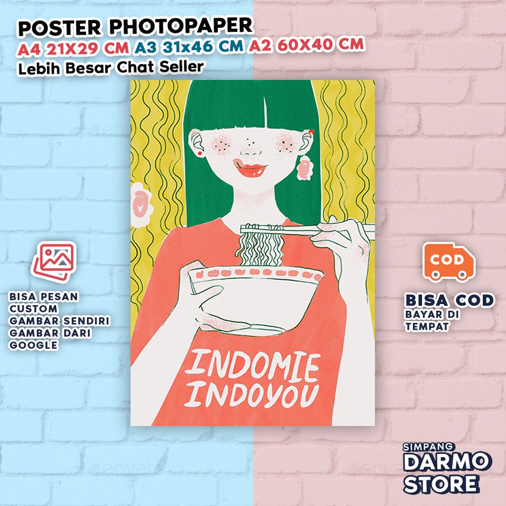Jual Poster Indomie Hiasan Dinding Hypebeast Hypebis Hype Anak Kos ...