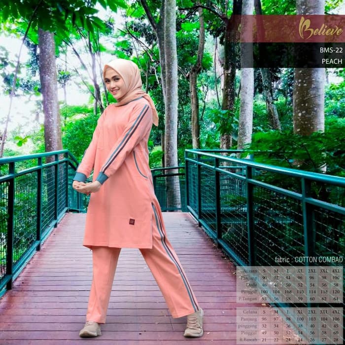 Jual Believe BMS 22 PEACH BAJU OLAH RAGA SET ATAS BAWAH | Shopee Indonesia