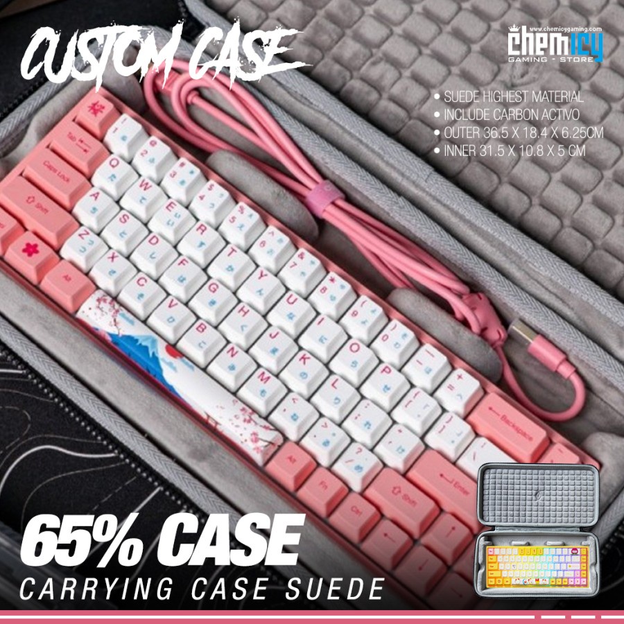 Jual 65% Carrying Case Suede for Gaming Keyboard | Shopee Indonesia