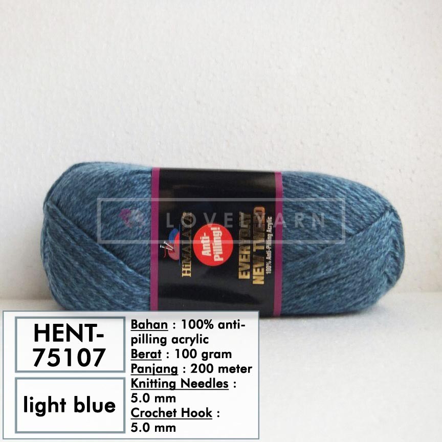 Jual Benang Rajut HENT-75107 (Himalaya Everyday New Tweed - Light Blue ...