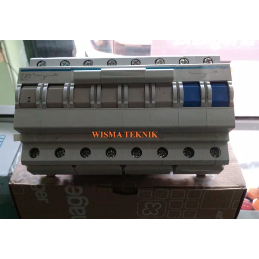 Jual COS/CHANGE OVER SWITCH/OHM SAKLAR HAGER 4P 63A TYPE SF463 | Shopee ...