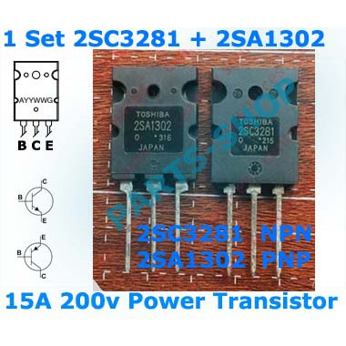 Jual 1 Set 2SC3281 2SA1302 Power Amplifier Transistor C3281 A1302 | Shopee Indonesia