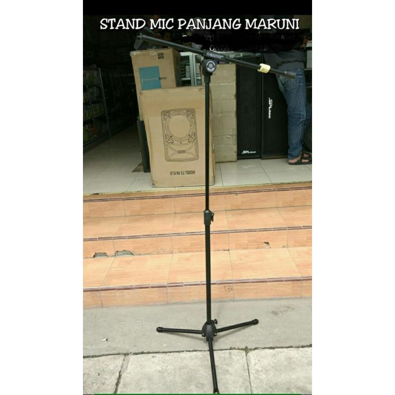 Jual stand microphone maruni berdiri tiang mic maruni panjang | Shopee ...