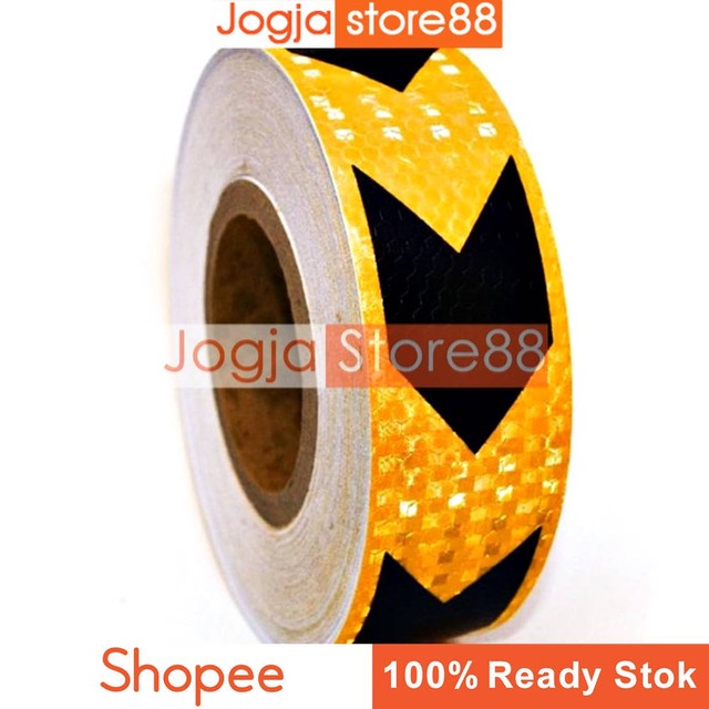 Jual Sticker Reflective Dua Warna Water Resistant Motif Arrow 5 cm x 3 ...