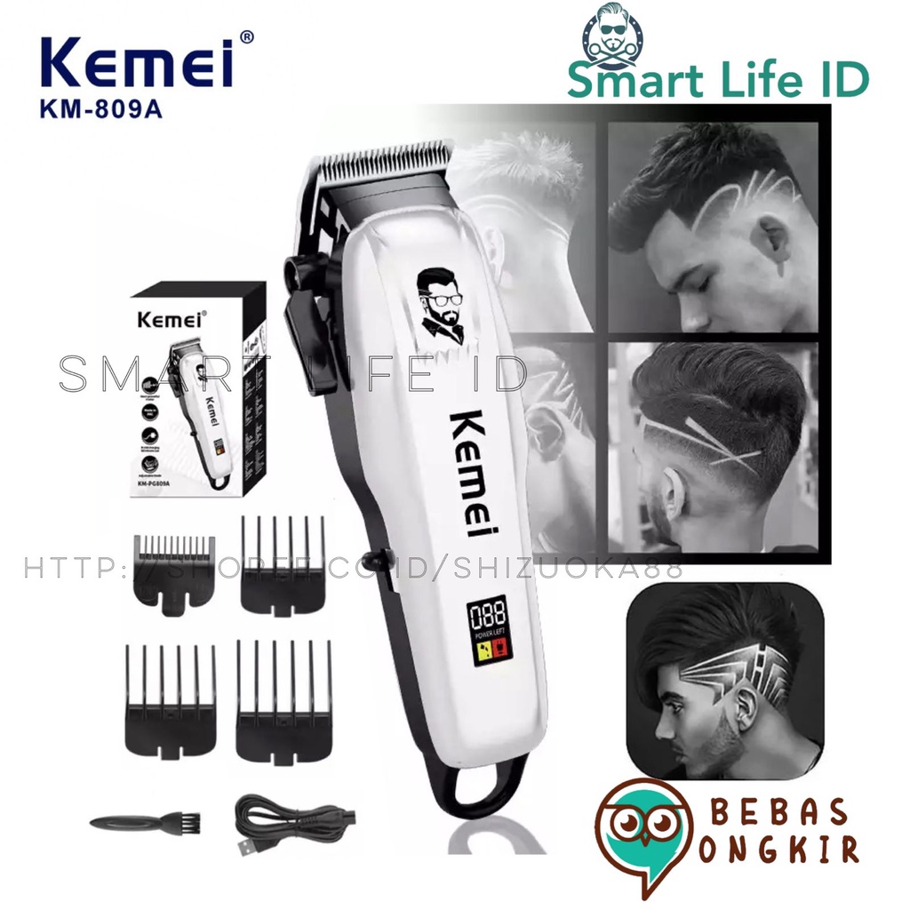 Jual Kemei Alat Cukur Rambut KM - PG 809A Hair Clipper Professional ...