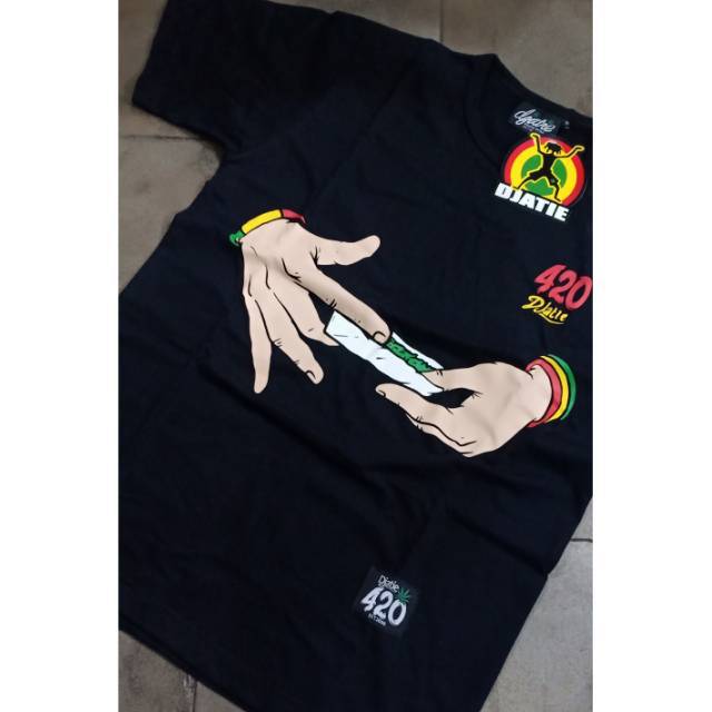 Jual kaos djatie 420 distro.baju reggae rasta rege original | Shopee ...