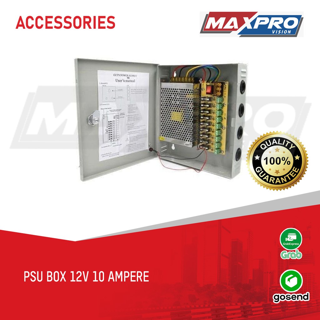 Jual POWER SUPPLY 12V 10A + BOX CCTV | Shopee Indonesia